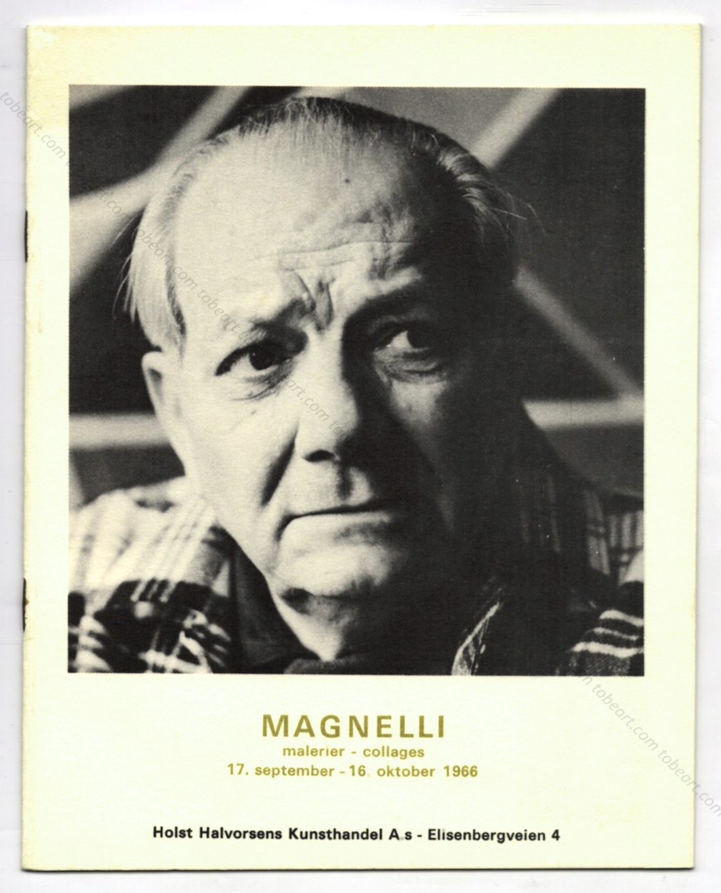 Alberto MAGNELLI - Malerier. collages. Oslo, Holst Halvorsens ...